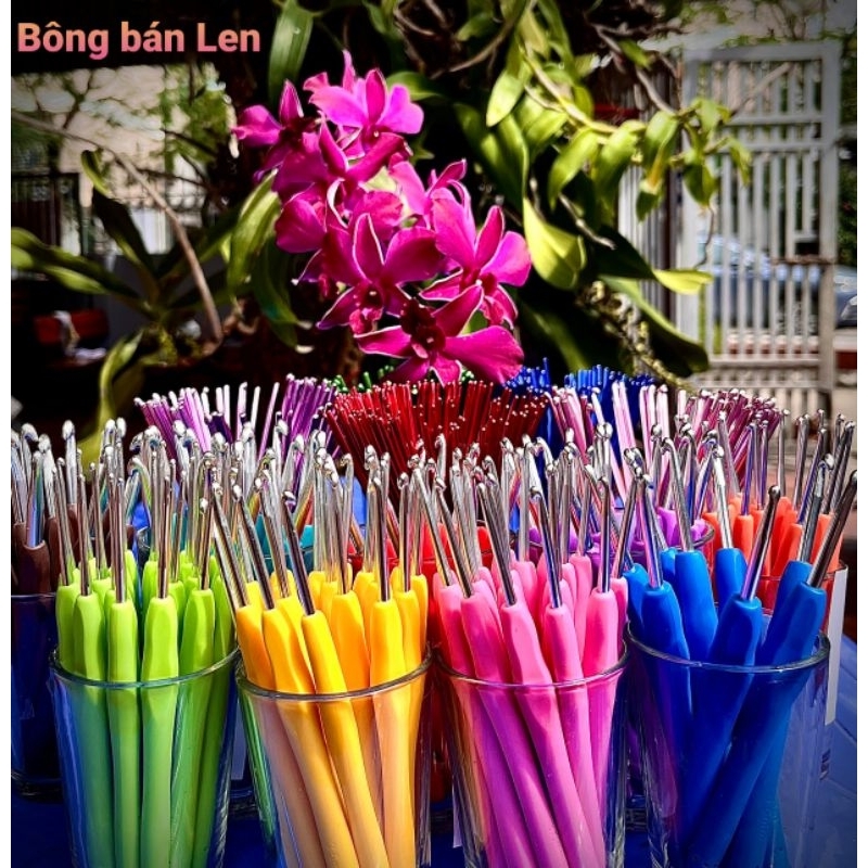 [Bông bán len] Kim móc len kim loại cán dẻo | Shopee Việt Nam