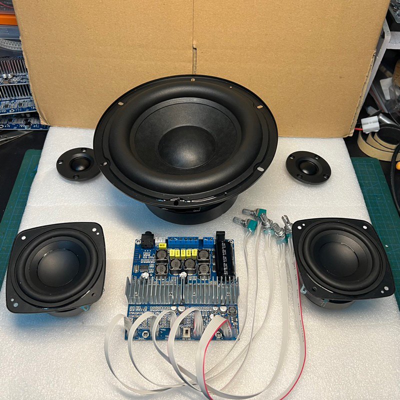 Combo tự ráp loa 2.1 mạch Gemaudio + sub J.B Au500 + mid boombox 3 ...