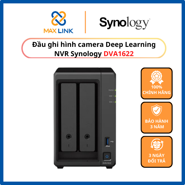Đầu ghi hình camera Deep Learning NVR Synology DVA1622 | Shopee Việt Nam
