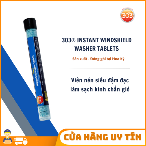 Viên nén siêu đậm đặc làm sạch kính chắn gió 303 Instant Windshield ...