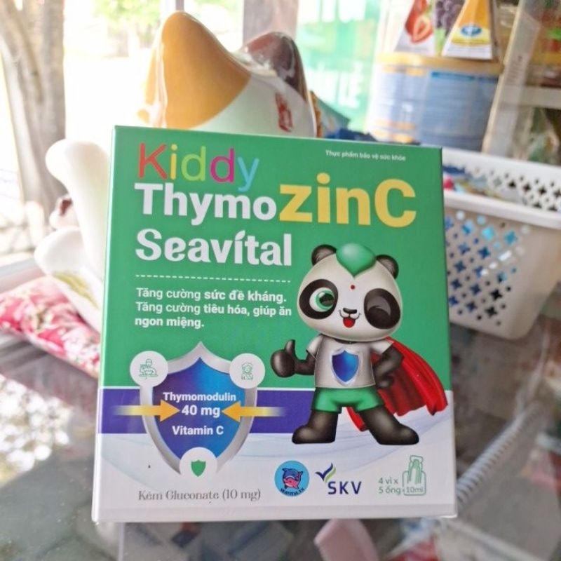 Kiddy Thymo ZinC Seavital Hộp 20 ống x 10ml | Shopee Việt Nam