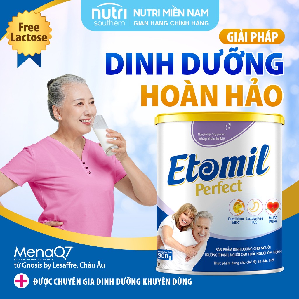 [Mua 6 tặng 1] Sữa Cho Người Lớn Tuổi, Người Ốm Bệnh ETOMIL Perfect - Hỗ trợ Sức Khỏe Xương Khớp ...