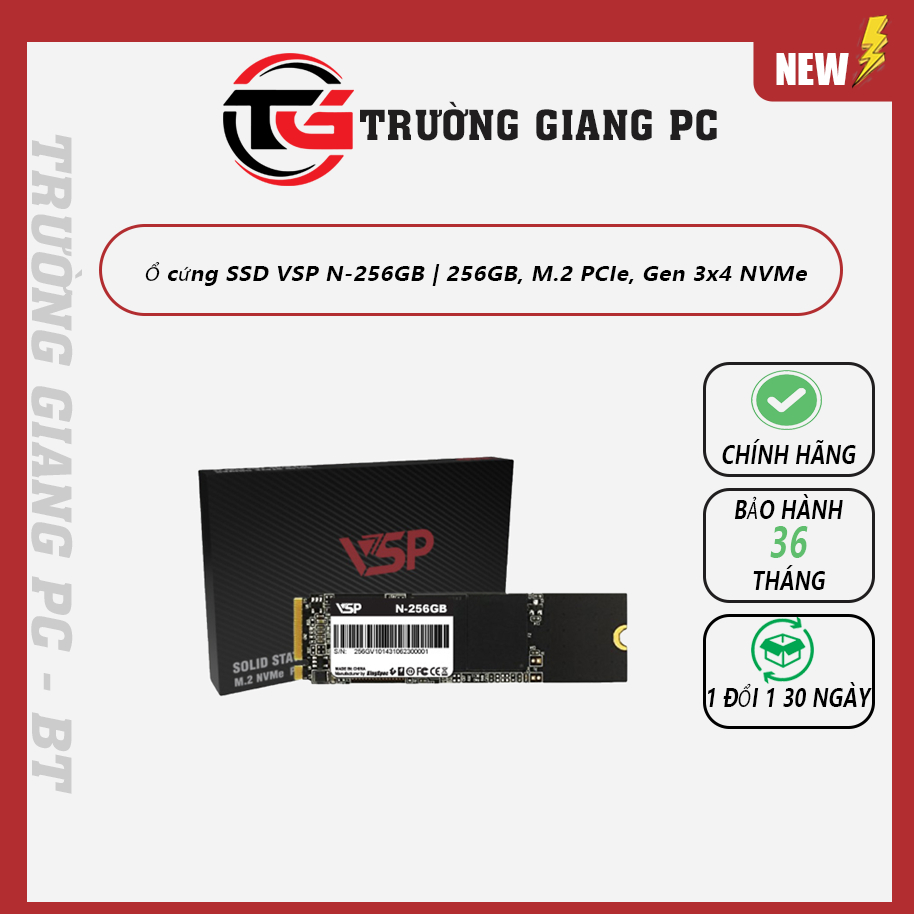Ổ cứng SSD VSP 256GB NVMe M.2 PCIe ReV3 SNV4-NEW bảo hành 36 tháng ...