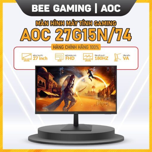 Màn hình máy tính Gaming AOC – 27G15N/74 (VA / 27 inch / 180Hz / 1920 × ...