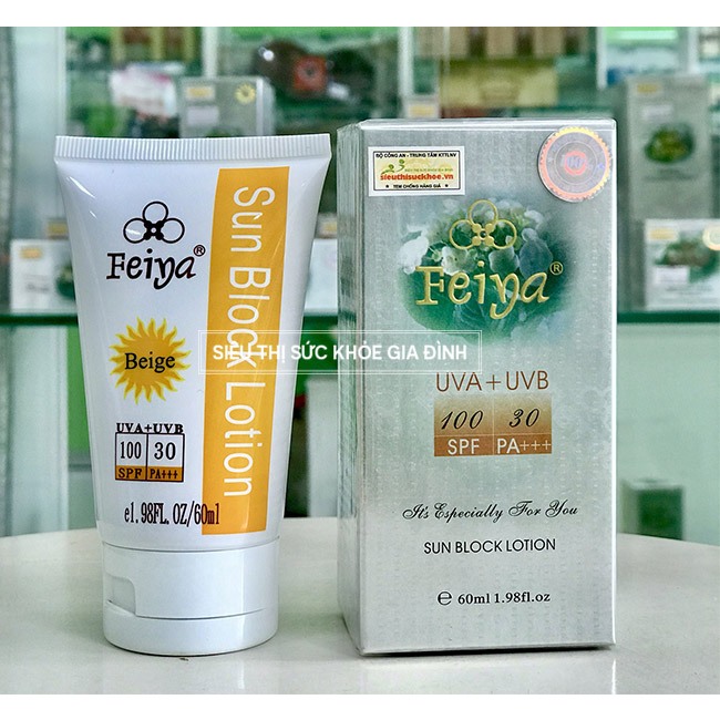 KEM CHỐNG NẮNG FEIYA UVA/UVB SPF100 PA+++ (USA) DẠNG KEM PHẤN HỒNG ...