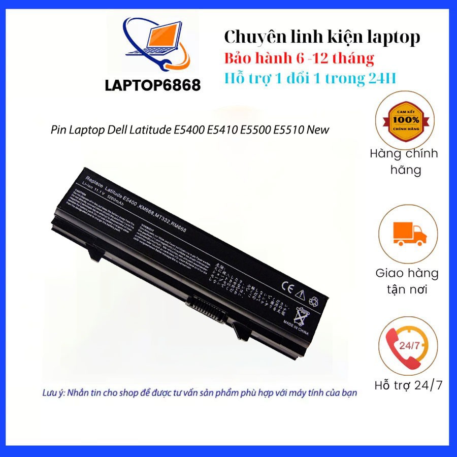 Pin Laptop Dell Latitude E5400 E5410 E5500 E5510 New | Shopee Việt Nam