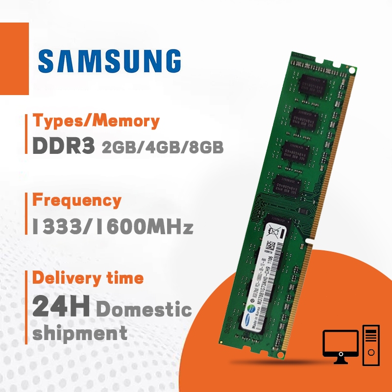 【Ship hàng tận nơi 24H】Samsung 2GB/4GB/8GB Desktop RAM DDR3 1333MHZ/1600/1866MHZ DIMM memory for ...