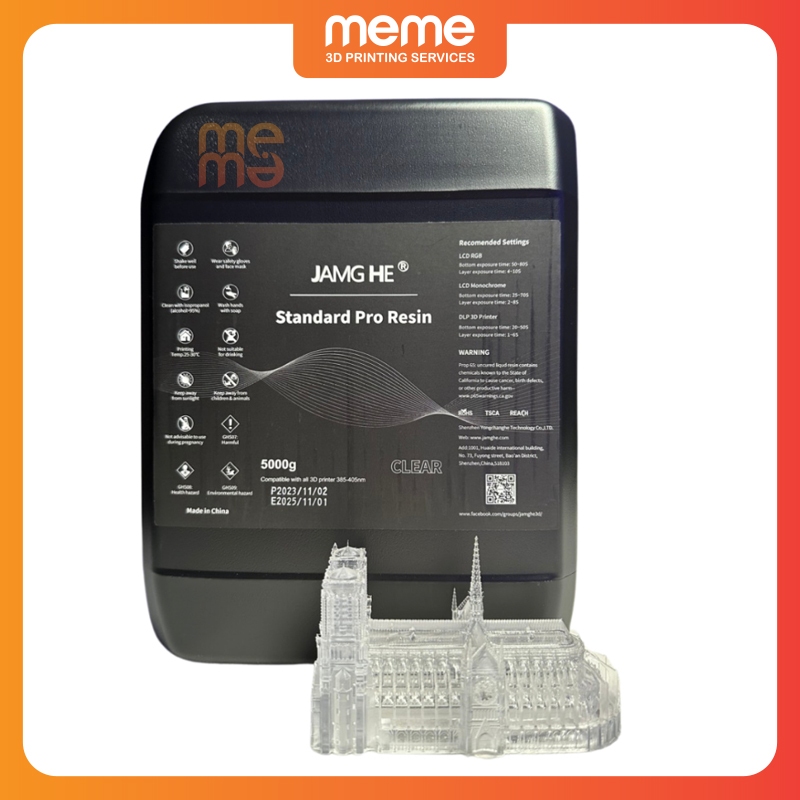 Nhựa in 3D resin Jamghe Standard Pro can 5L | Shopee Việt Nam