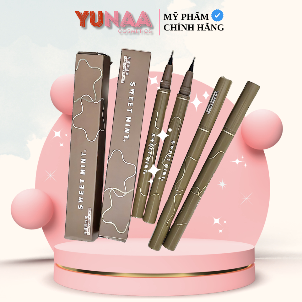 [Y088] Bút Kẻ Mắt Nước, Kẻ Bọng Mắt SWEET MINT - Đầu mảnh 0,05mm ...