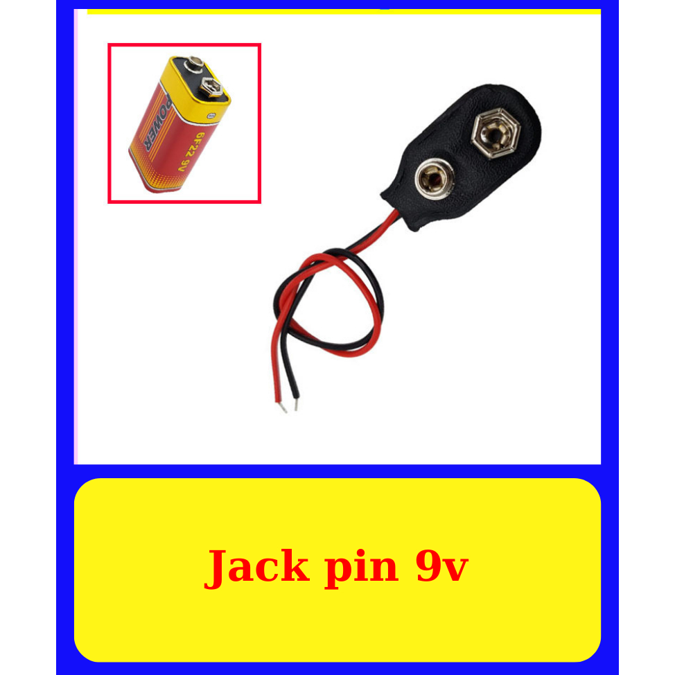 Jack pin 9V - Jack nguồn Pin 9V | Shopee Việt Nam