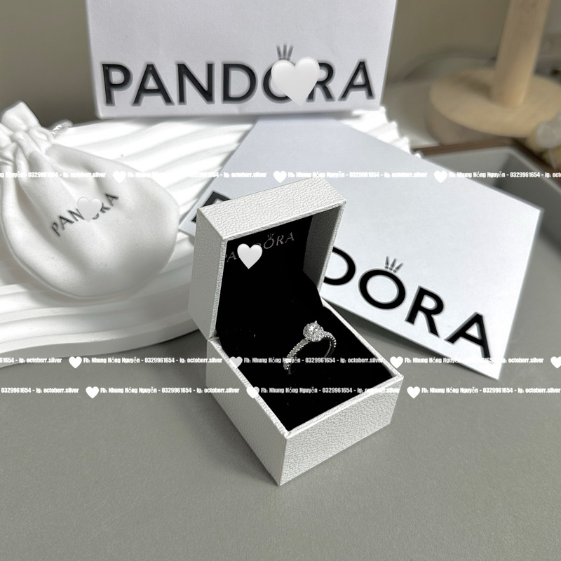 [ FULLBOX PANDORA ] Nhẫn bạc nữ OCTOBERR - Các mẫu nhẫn nữ bạc ta thiết ...