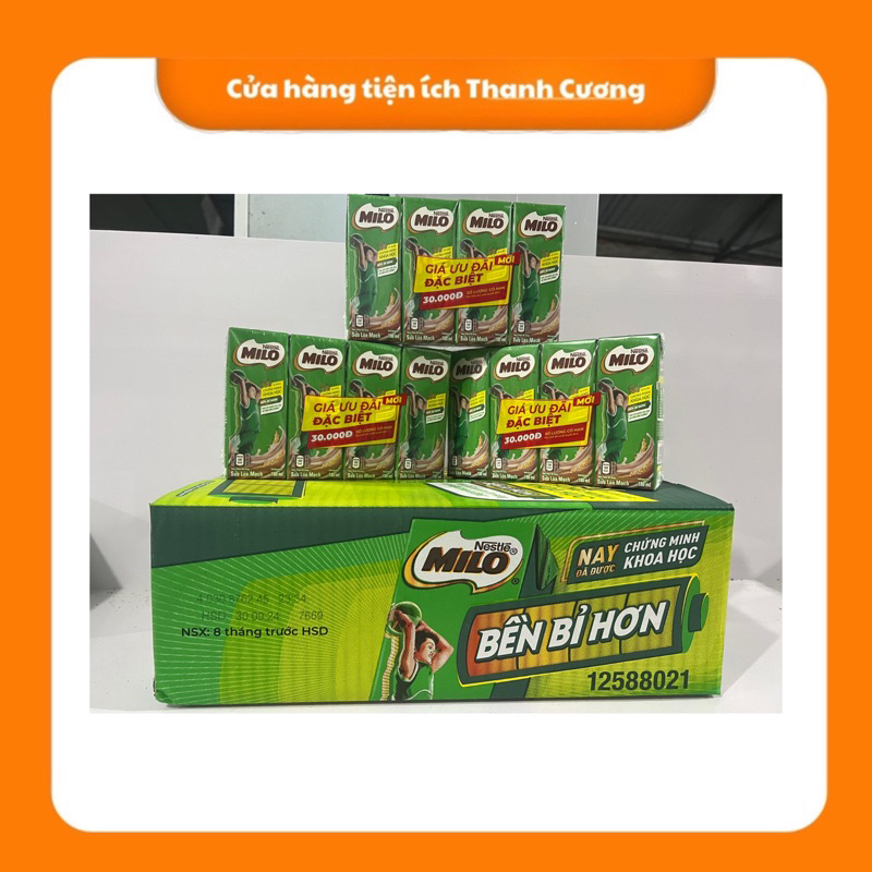 Thùng 48 hộp sữa lúa mạch MILO hộp 110ml & 180ml (bền bỉ hơn) | Shopee ...