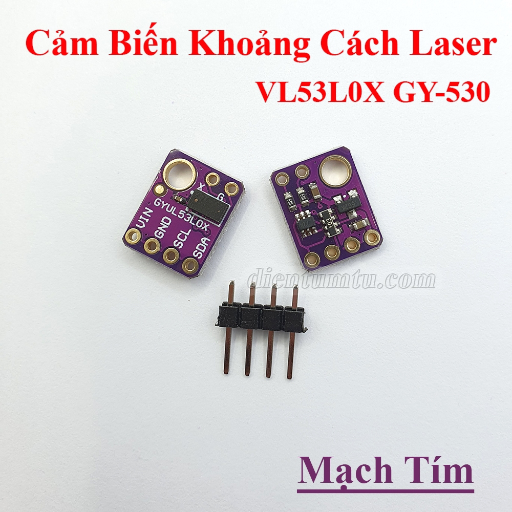 Module Cảm Biến Khoảng Cách Laser VL53L0X GY-530 - Distance ToF Sensor ...