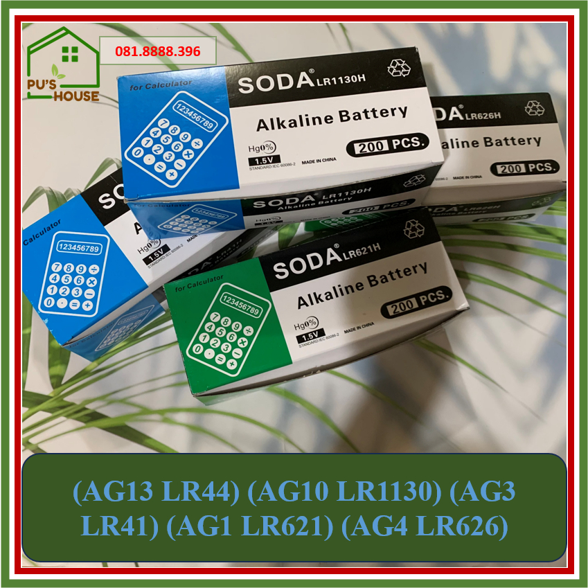 [ Loại Xịn ] Vỉ 10 Viên Pin Cúc Áo LR41 AG3, LR44 AG13 , LR1130 AG10 ...