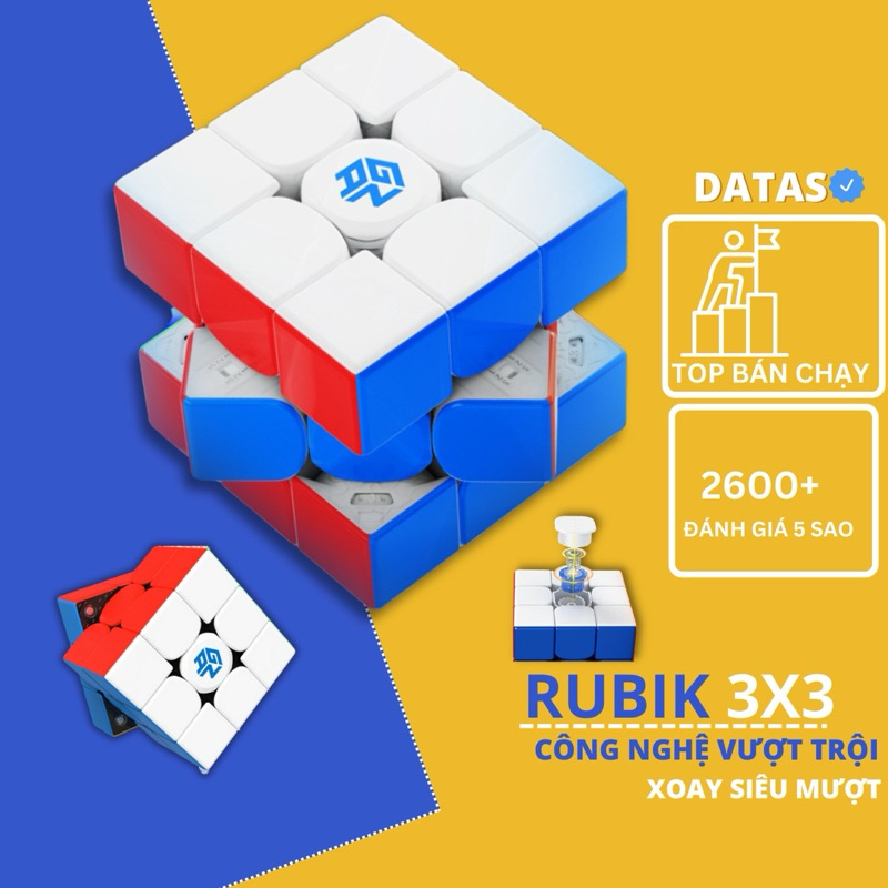 Rubik GAN DATAS 2024 Rubik 3x3 GAN Rubic 3 Tầng Cao Cấp ,Đồ Chơi Trí ...