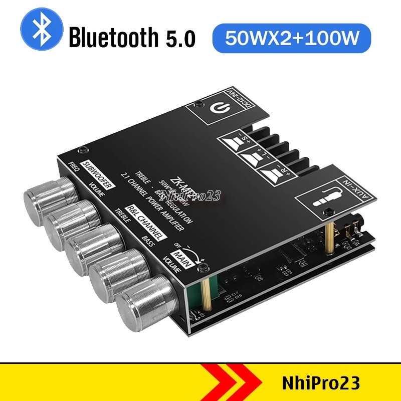 Bảng Mạch Khuếch Đại Âm Thanh ZK-MT21 Bluetooth 5.0 50Wx2 + 100W | Shopee Việt Nam