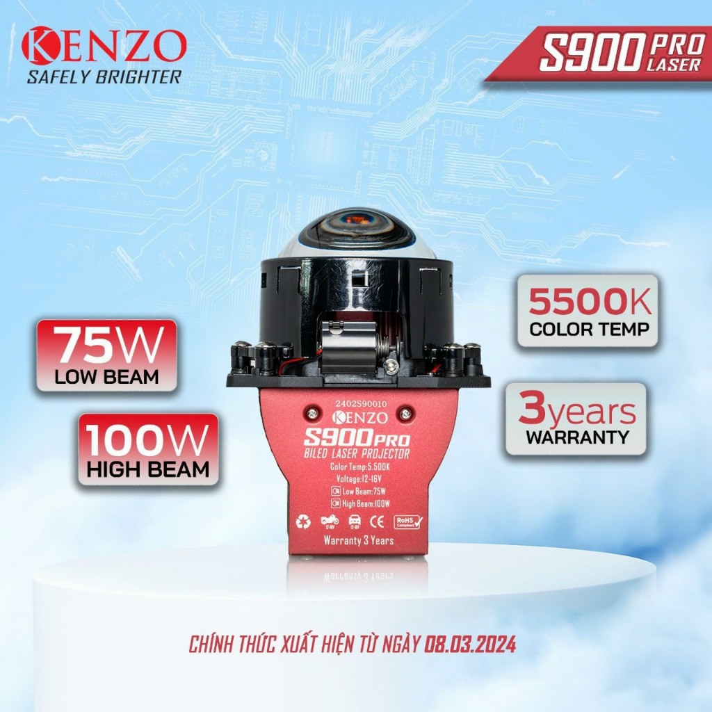 Bi LED LASER S900 Pro bản nâng cấp New 2024 | Shopee Việt Nam