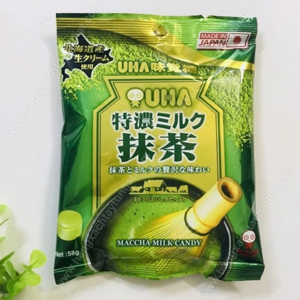 Kẹo UHA Sữa Trà Xanh Matcha Tokuno 58g | Shopee Việt Nam