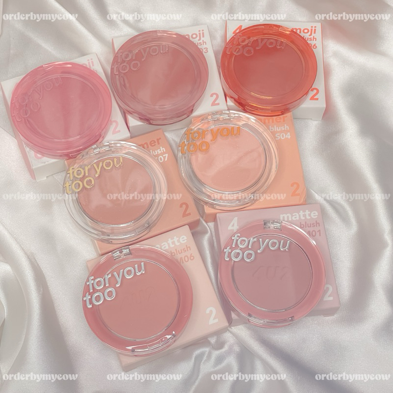 [4u2] Phấn má hồng For You Too Blush On Matte/Shimmer/Moji | Shopee ...
