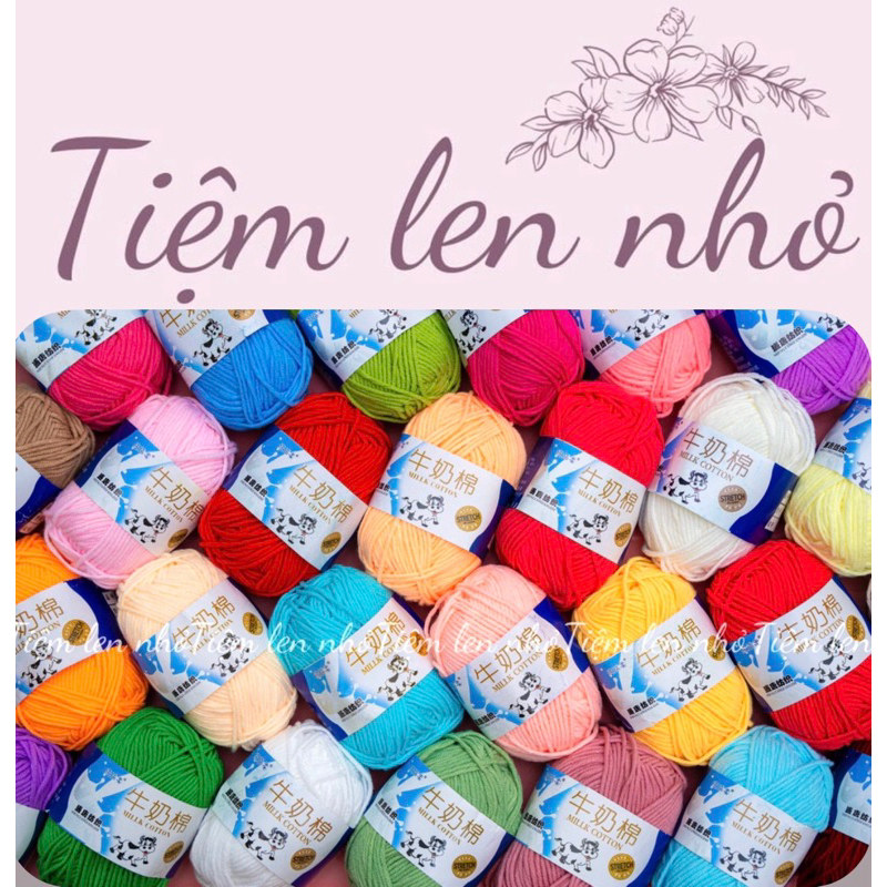 Len milk bò màu 50-92 | Shopee Việt Nam