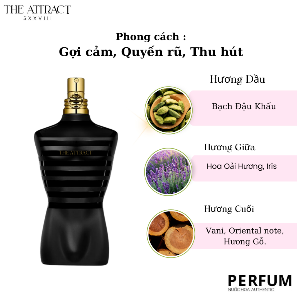 Nước hoa nam TheAttract JPL Male Le Parfum EDP Intense Chính Hãng ...