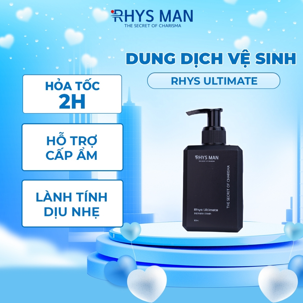 Dung dịch vệ sinh nam giới RHYS MAN hương bạc hà Rhys Ultimate 120ml ...