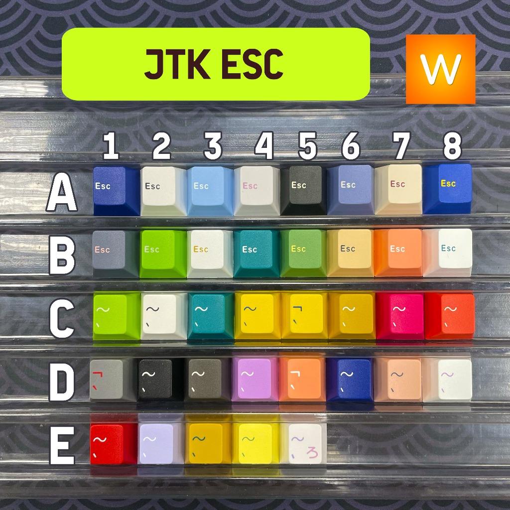JTK Keycap Mod Esc và Dấu ngã - Nút lẻ bàn phím cơ - JTK Grab | Shopee Việt Nam