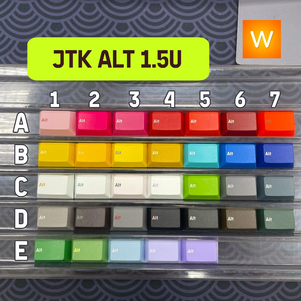 JTK Keycap Mod - Nút lẻ Alt 1.5u Row 4 - Nút lẻ bàn phím cơ - JTK Grab ...