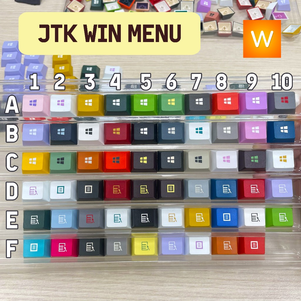JTK Keycap Nút Win và Menu 1.25u - Nút lẻ bàn phím cơ - JTK Grab ...