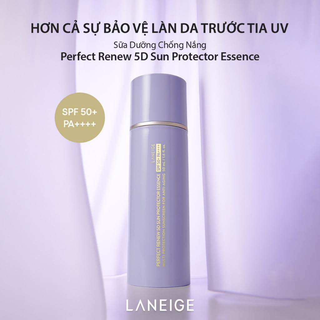 [Siêu phẩm mới] Sữa dưỡng chống nắng Laneige Perfect Renew 5D Sun ...