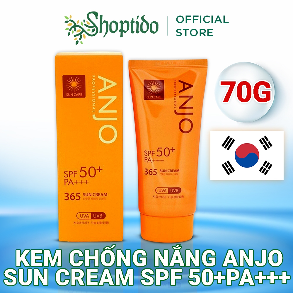 Kem chống nắng Anjo Hàn Quốc dưỡng ẩm, dịu nhẹ và bảo vệ da ...