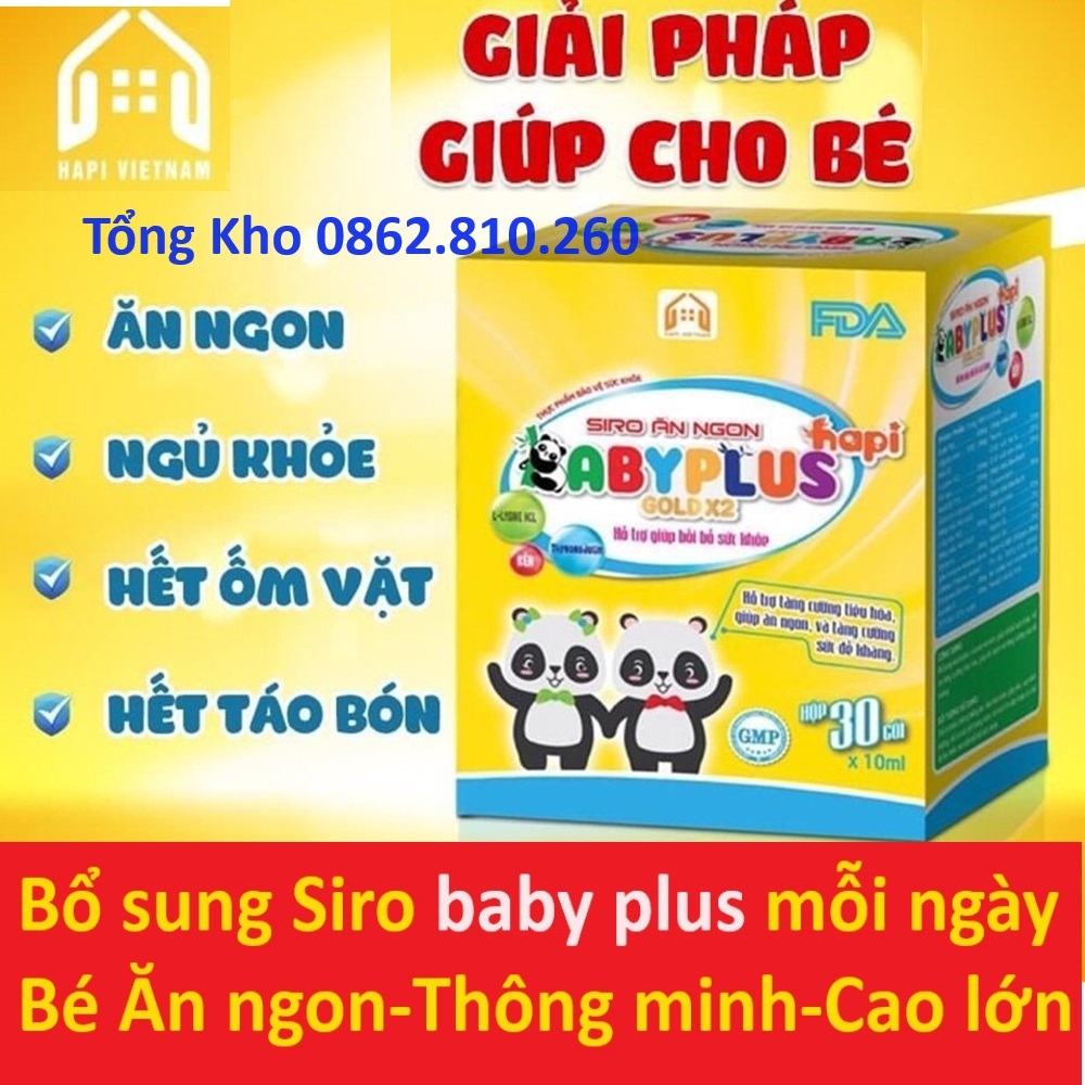 siro ăn ngon baby plus gold x2 hỗ trợ giúp bồi bổ sức khỏe babyplus ...