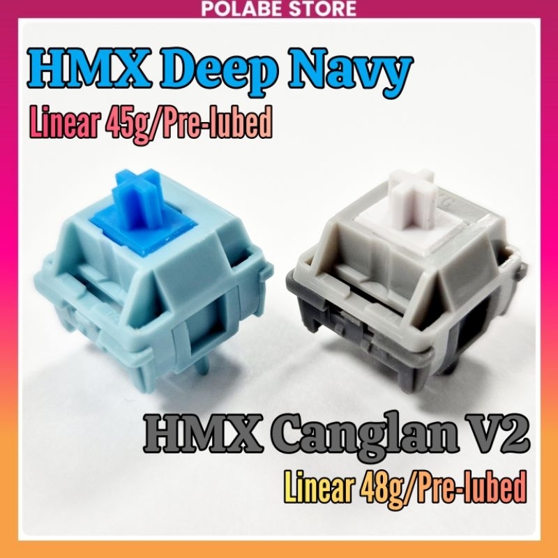 HMX Canglan V2 linear switch công tắc bàn phím cơ HMX Deep Navy Polabe Store | Shopee Việt Nam