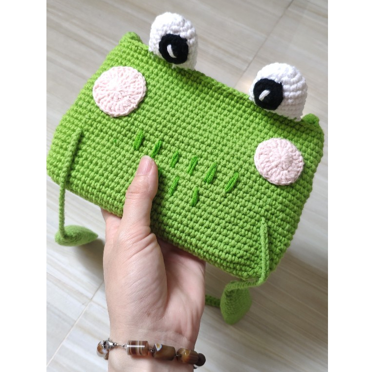 Túi Len Ếch Con Hanmade | Shopee Việt Nam