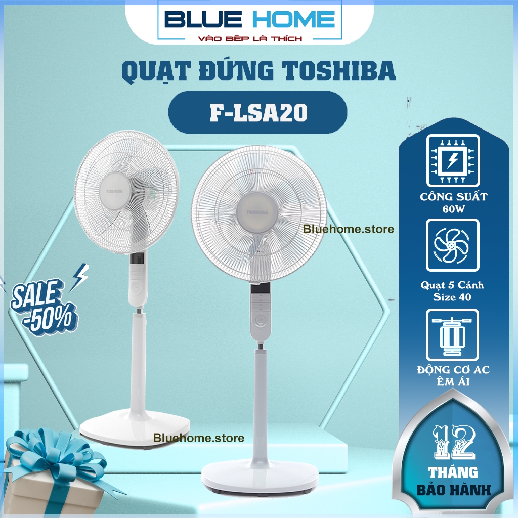 Quạt Đứng Toshiba F-LSA20(H-W)VN, Có Điều Khiển 5 Cánh Size 40, Hàng ...