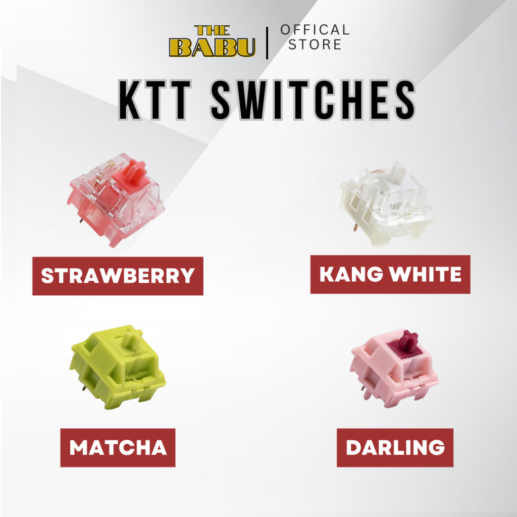 KTT Switch | Strawberry | Matcha | Kangwhite V3 | Darling | Linear 62g| Pre-lube mượt | Shopee ...