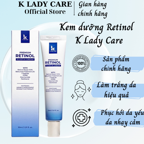 [chÍnh HÃng] Kem Dưỡng K Lady Care 0 5 Retinol 30ml Premium Retinol