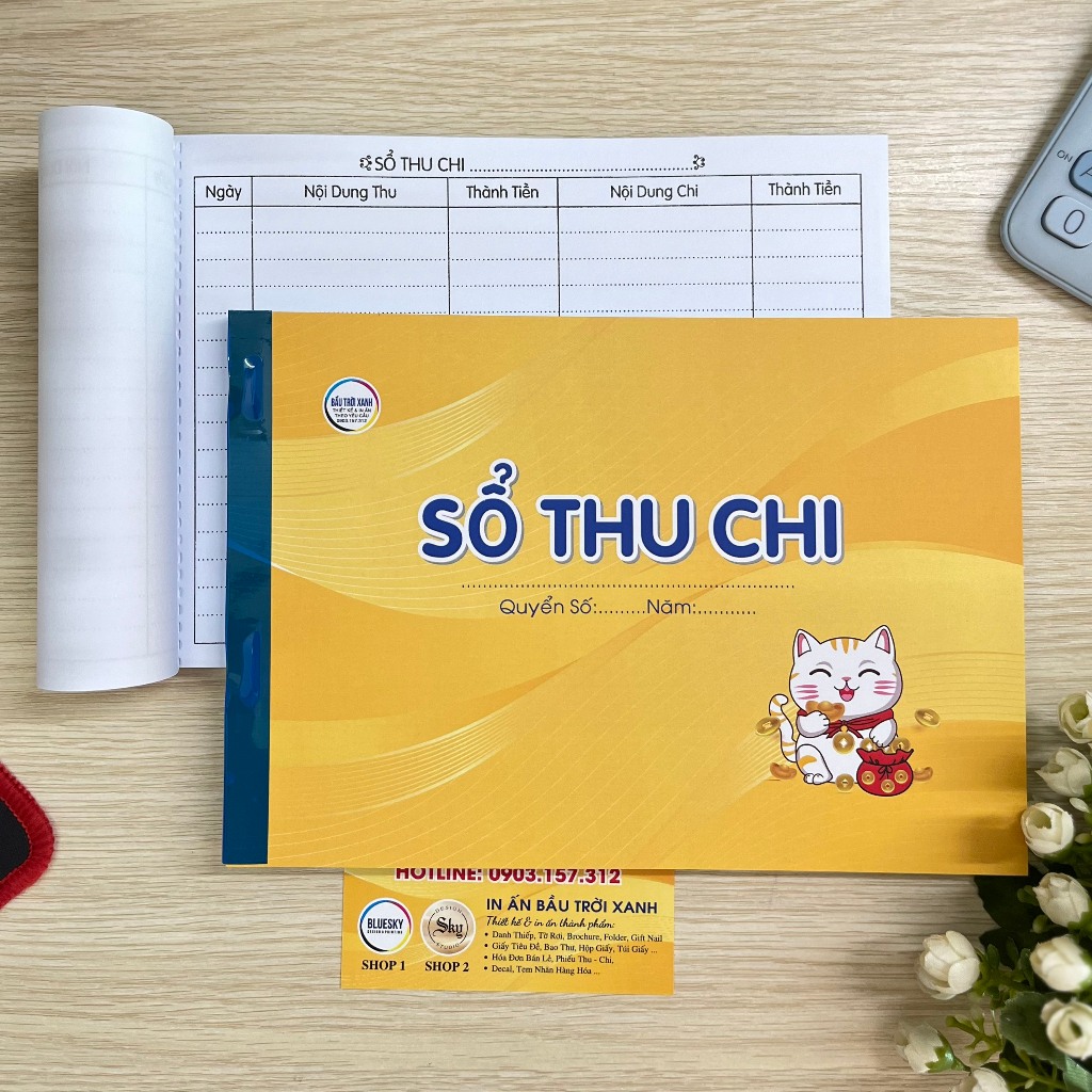 SỔ THU CHI KHỔ A5 / 70 TỜ / GIẤY DÀY | Shopee Việt Nam