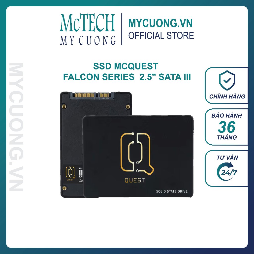 Ổ Cứng gắn trong SSD QUEST FALCON 256GB / 512GB / 1TB 2.5" SATA 3 - Bảo ...