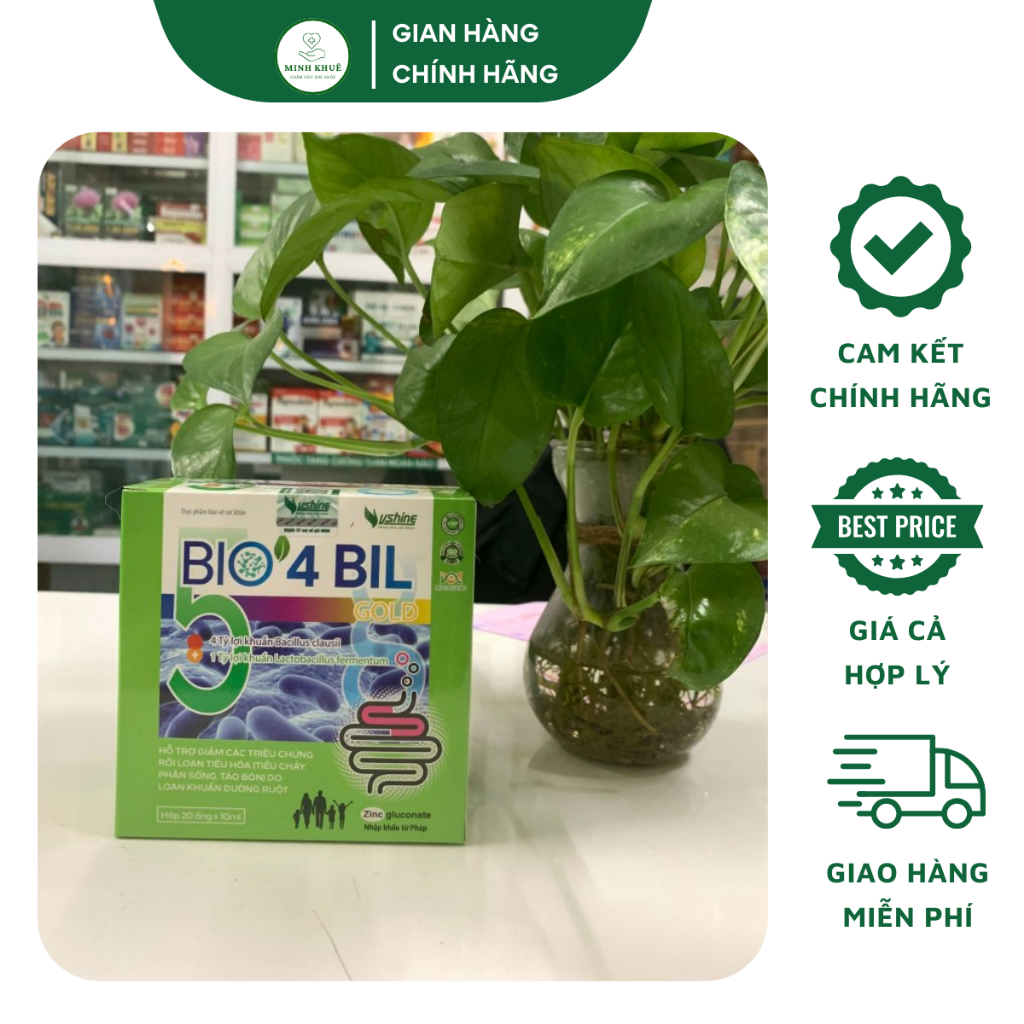 Men vi sinh Bio 4 Bil Gold chính hãng hộp 20 ống hỗ trợ cân bằng vi ...
