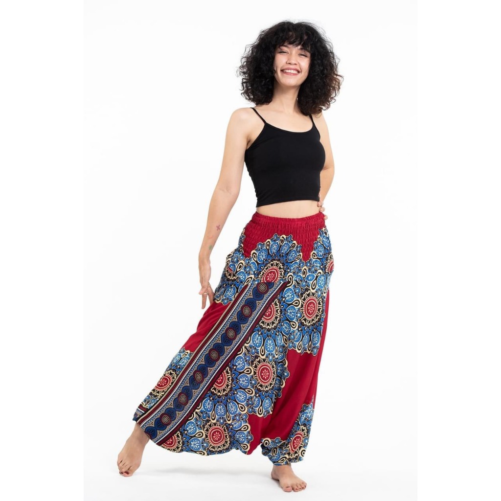 🧡💛💙💚💜 Thai drop crotch / jumpsuit Yoga Zumba Belly dance Harem Alibaba ...