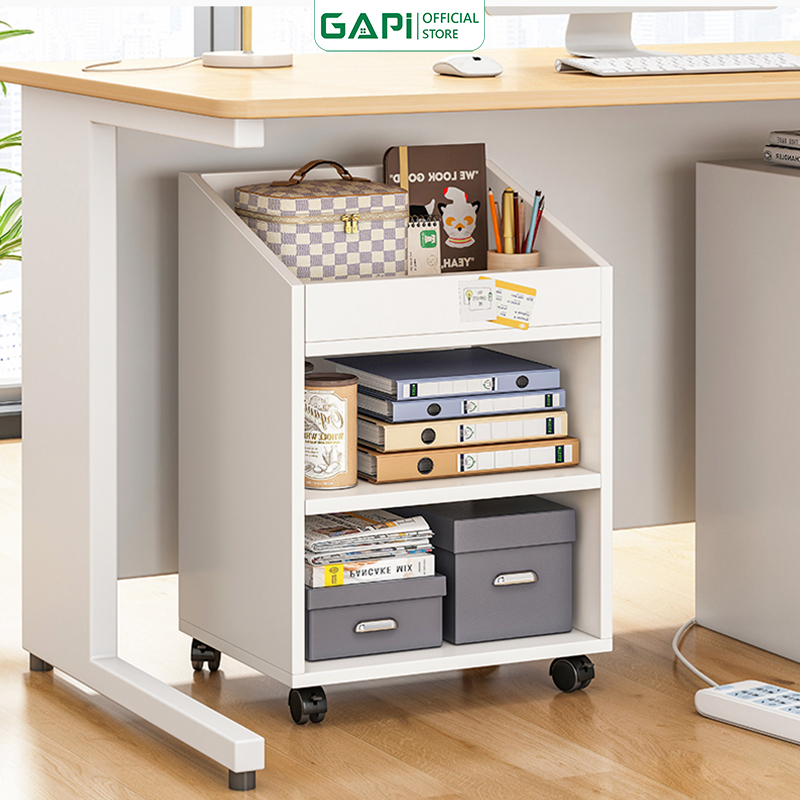 Kệ gỗ để đồ đa năng GAPI di chuyển dễ dàng với bánh xe 360 - GP190 ...