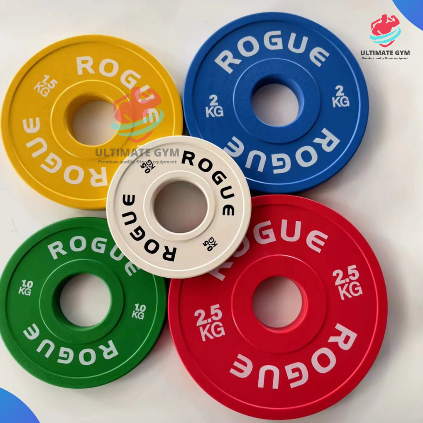 [2 cái] Tạ đĩa màu mini size nhỏ lỗ phi 50mm [0,5kg-1kg-1,5kg-2kg-2,5kg] weight plate cao cấp ...