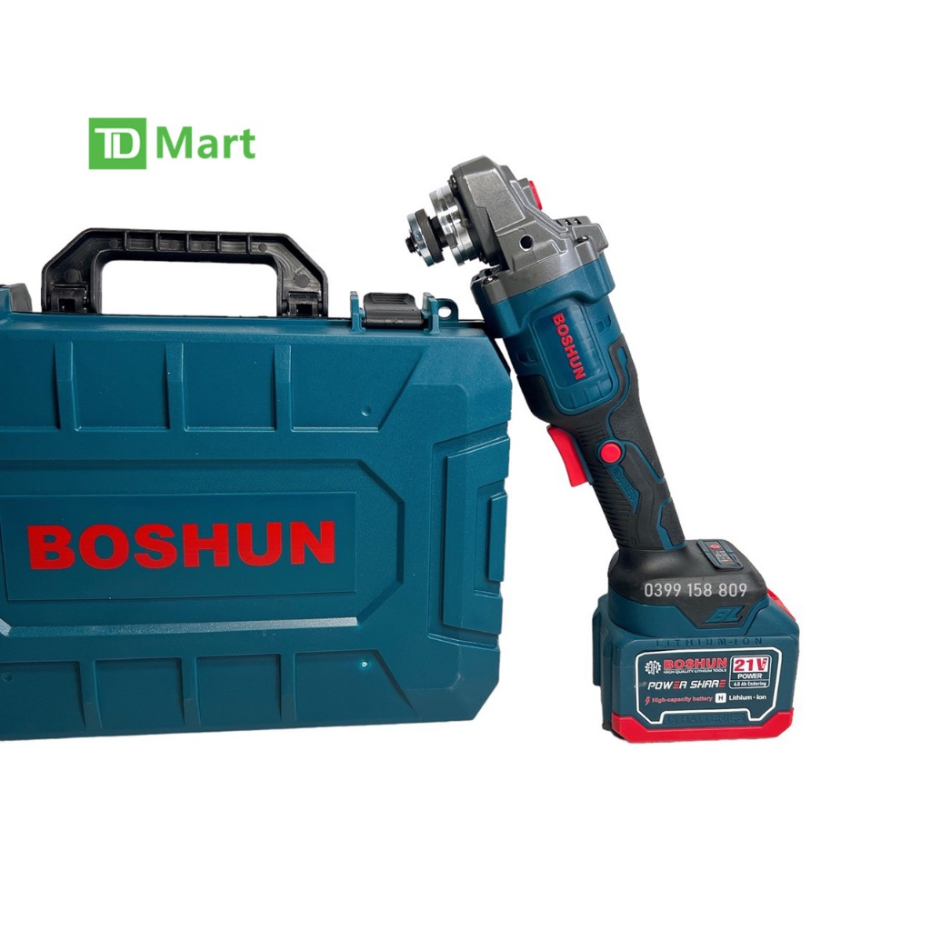Máy Mài Pin BOSHUN BS-AG100BL Không Chổi Than 2 Pin 15 Cell [Mẫu Mới ...