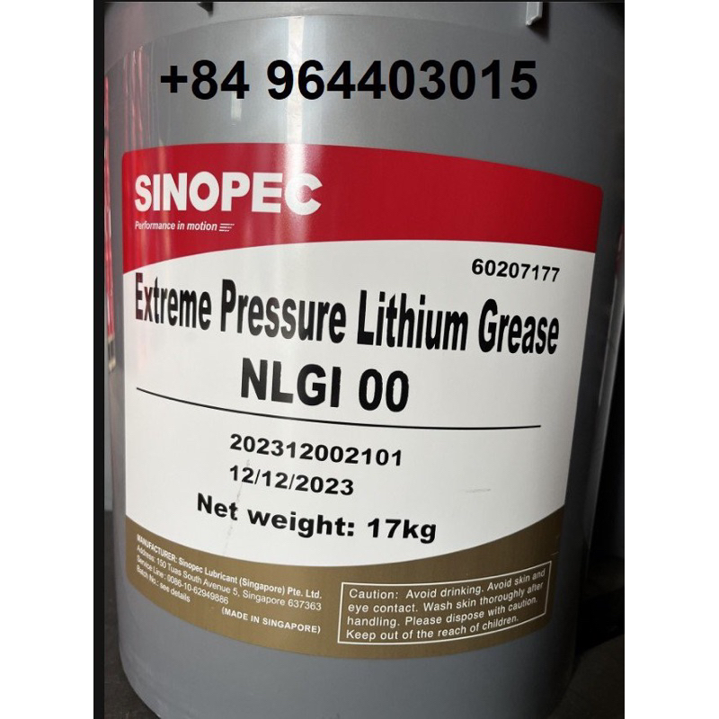 Mỡ NLGI 00 Sinopec EP lithium grease NLGI 00 | Shopee Việt Nam