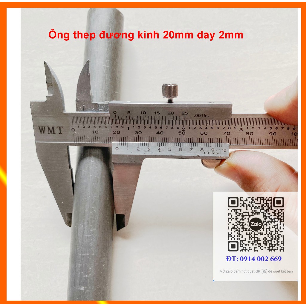 [Khuyến mại] Trục thép rỗng 20mm dày 2mm,Trục thép Phi 20 lỗ 16,trục ...