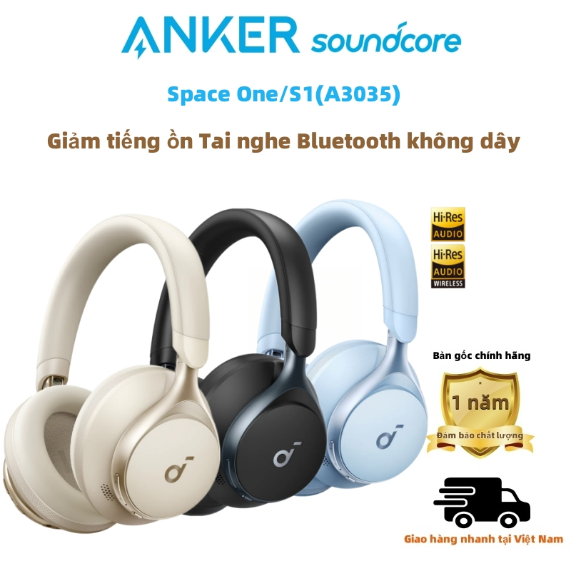 Soundcore Space One/A3035 S1 Tai nghe Bluetooth không dây Chủ động giảm tiếng ồn | Shopee Việt Nam