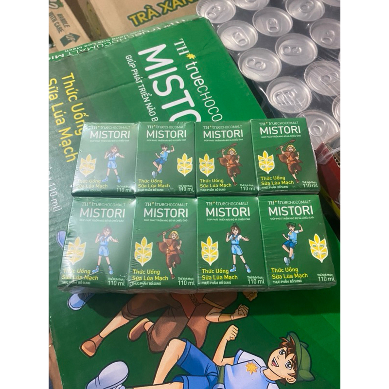 vỉ 4 hộp sữa Mistori TH true chocomalt bé 110ml | Shopee Việt Nam