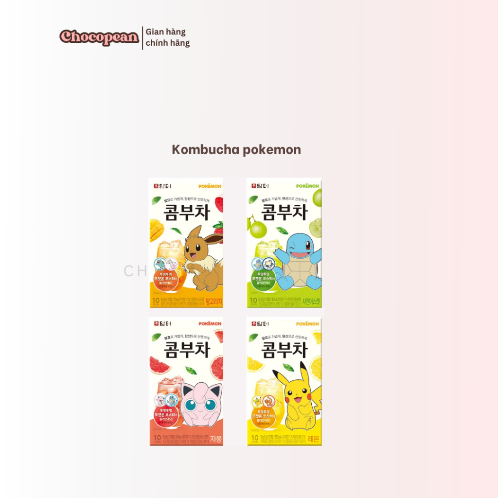 [10 gói x 5g] Trà Kombucha Pokemon Hàn Quốc | Shopee Việt Nam