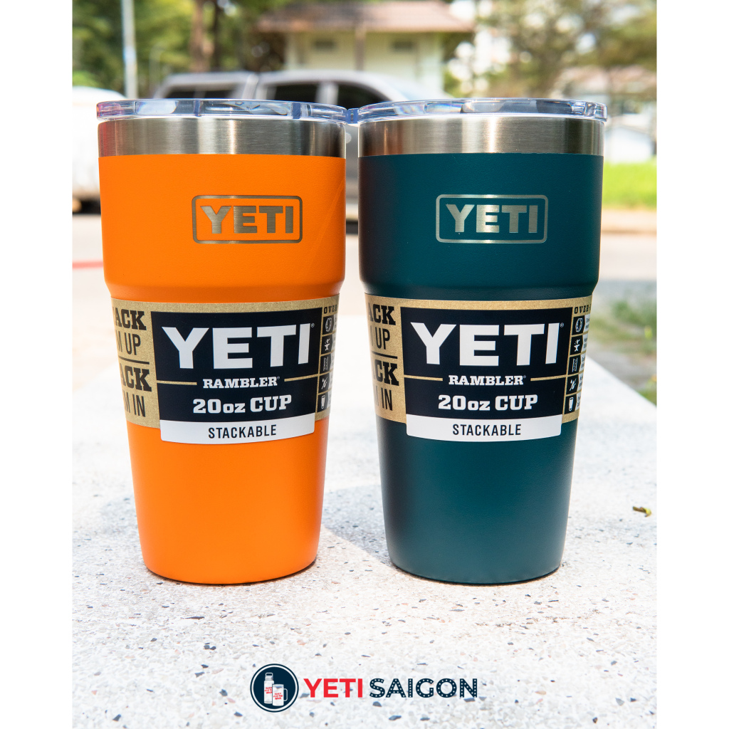 { YETI SAIGON } Ly Cốc Giữ Nhiệt Cao Cấp YETI Rambler 20oz Stackable ...